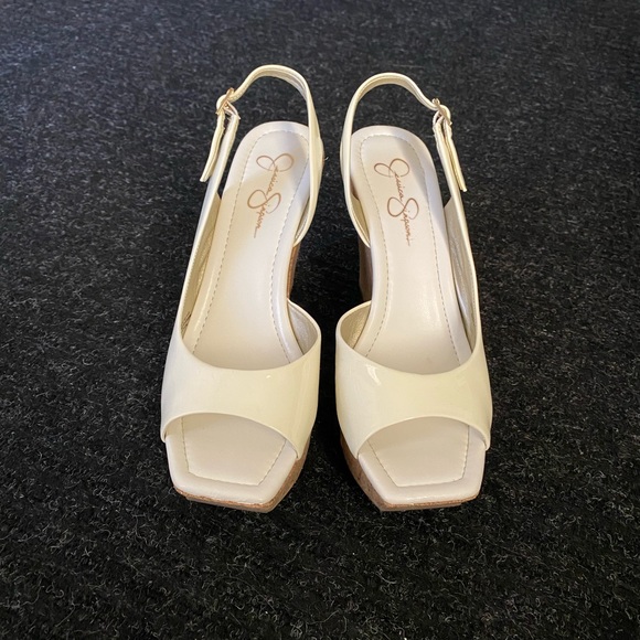 Jessica Simpson | Shoes | Like New Jessica Simpson White Leather ...